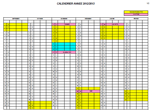 Horaires | Ecole Notre Dame de Lourdes à Nantes